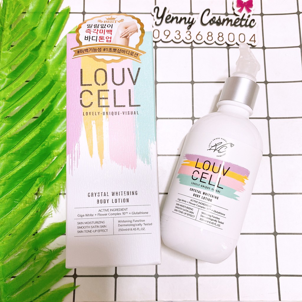 Kem Dưỡng Thể Trắng Da Body Louv Cell 250ml | Shopee Việt Nam