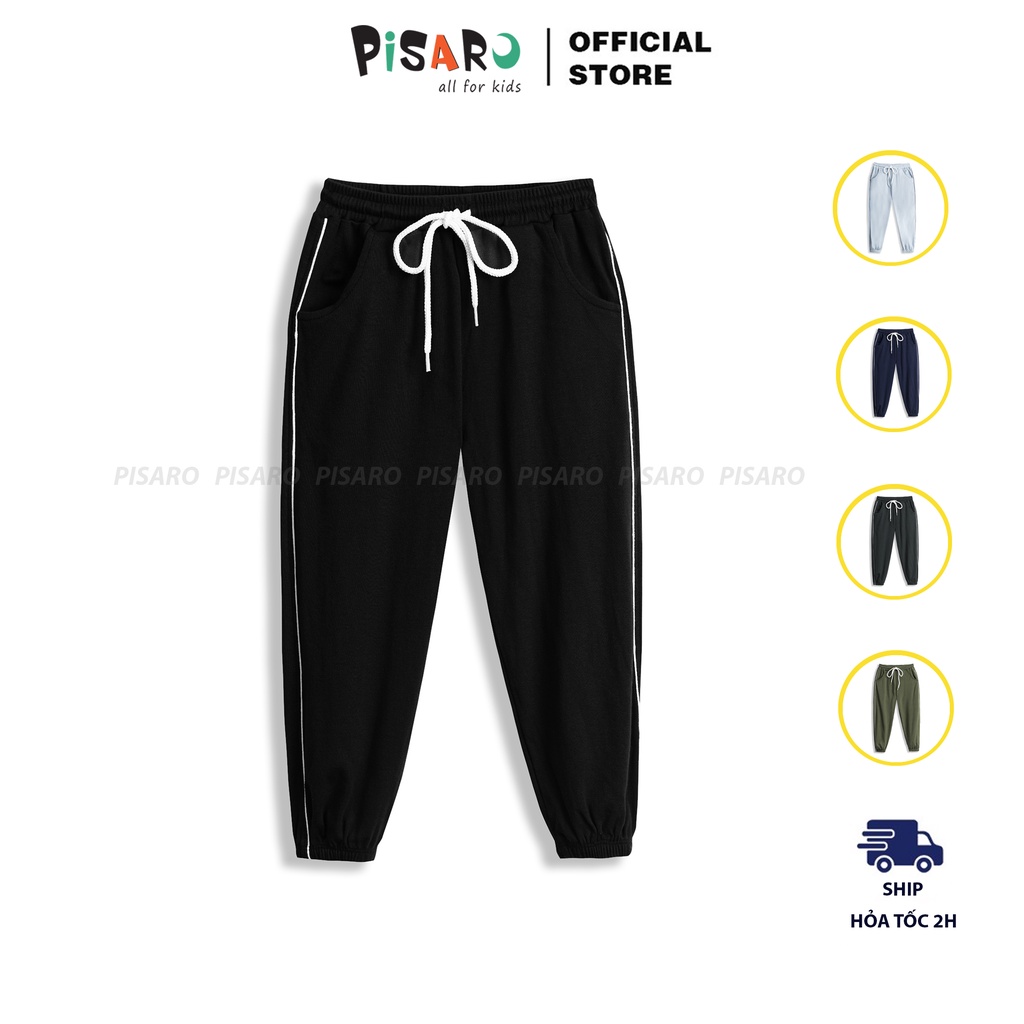 Quần dài Pisaro chất liệu Cotton cho bé trai bé gái thoải mái vận động | Shopee Việt Nam