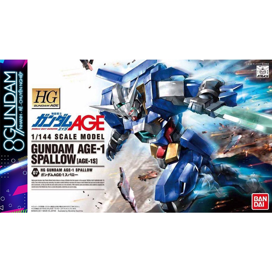 Mô Hình Lắp Ráp Gundam HG AGE-1 Spallow | Shopee Việt Nam