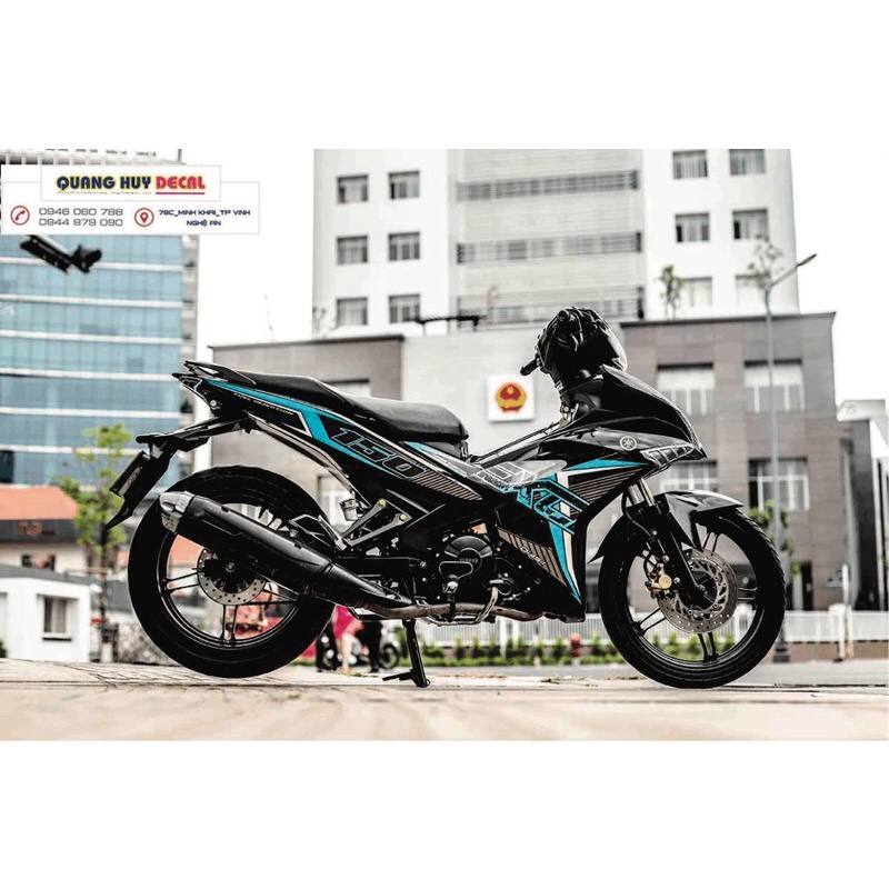 Tem Trùm Exciter 150 MX Xanh Đen,Team Decal Ex 150 | Shopee Việt Nam