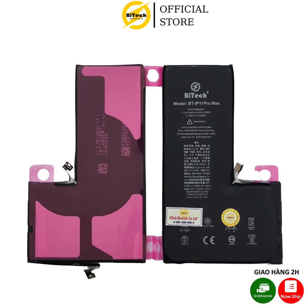 Pin Điện Thoại Dung Lượng Cao BITECH ( Tặng kèm bộ vít + seal dán pin ...