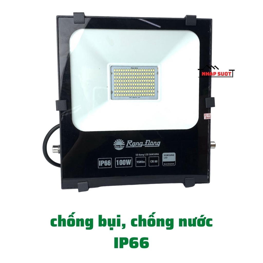 [Chính hãng] Đèn pha LED Rạng Đông 100W, 150W chiếu hắt, lắp ngoài trời chịu nước IP66 (CP06 ...