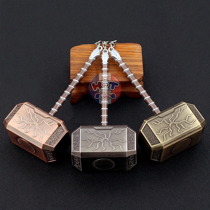 Móc khóa Búa Mighty Thor Mjolnir 12cm Love And Thunder kim loại ...