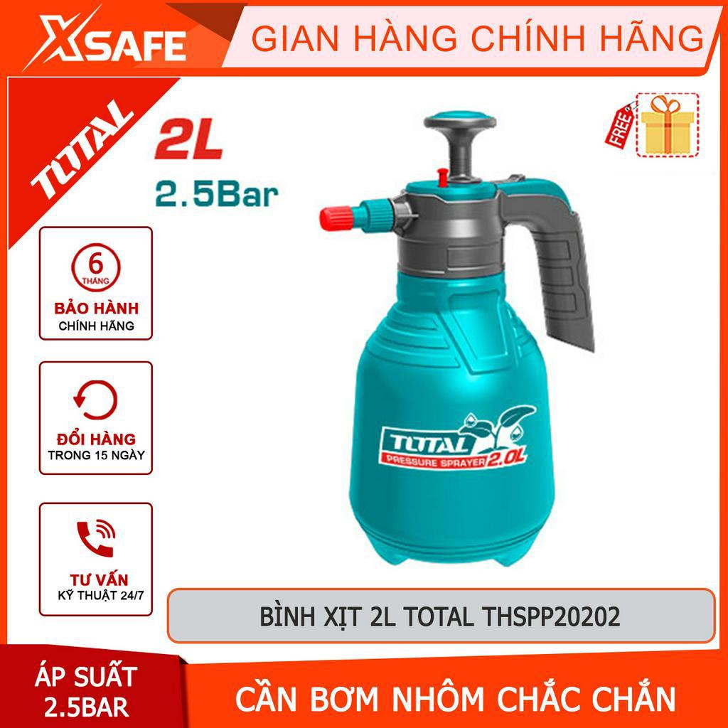 Bình xịt 2L TOTAL THSPP20202 van xả áp an toàn, cần bơm nhôm chắc chắn ...