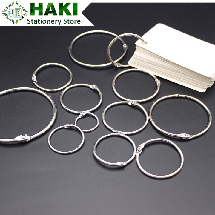 Khoen tròn inox Flashcard HAKI đóng gáy sách, album, nhật kí - Khoen ...