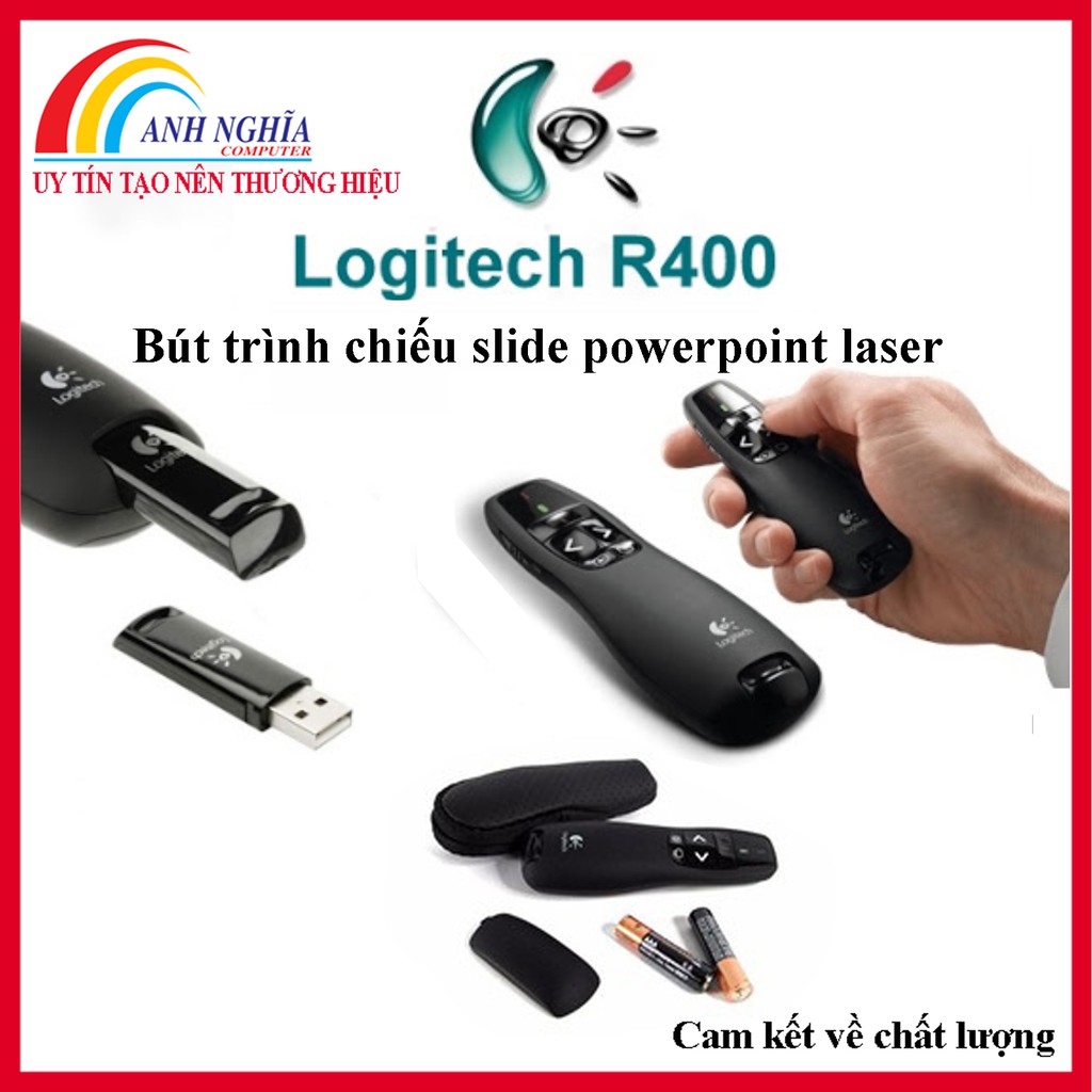 BÚT TRÌNH CHIẾU LOGITECH R400 CHÍNH HÃNG Bút trình chiếu slide ...