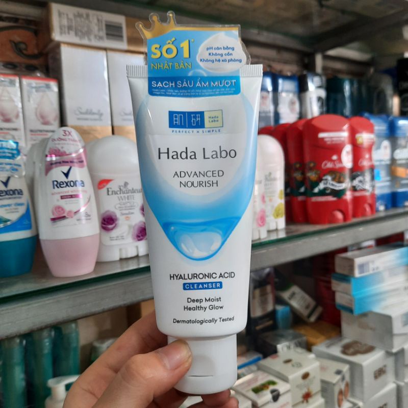 Kem Rửa Mặt Dưỡng Ẩm Tối Ưu Hada Labo Advanced Nourish Hyaluron