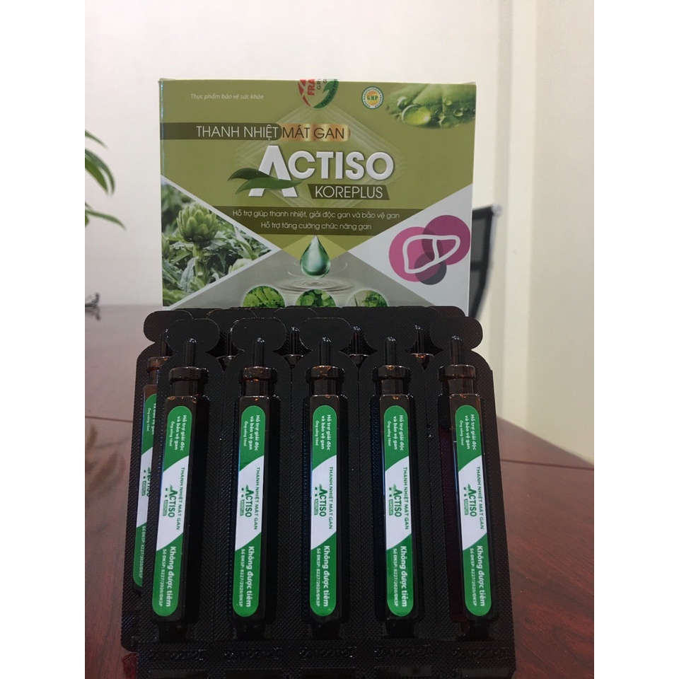 Thực phẩm bảo vệ sức khỏe Thanh Nhiệt Mát Gan ACTISO KOREPLUS Hộp 20 ...