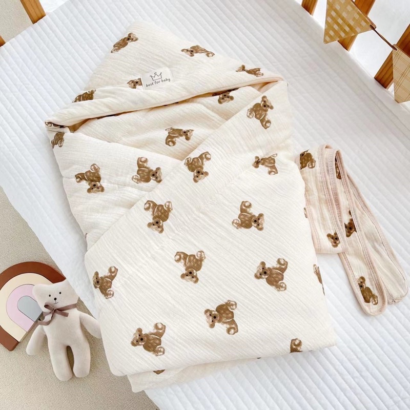 Ủ Choàng Xô Trần Bông Cao Cấp Cho Bé ( Kt: 90*90cm) | Shopee Việt Nam