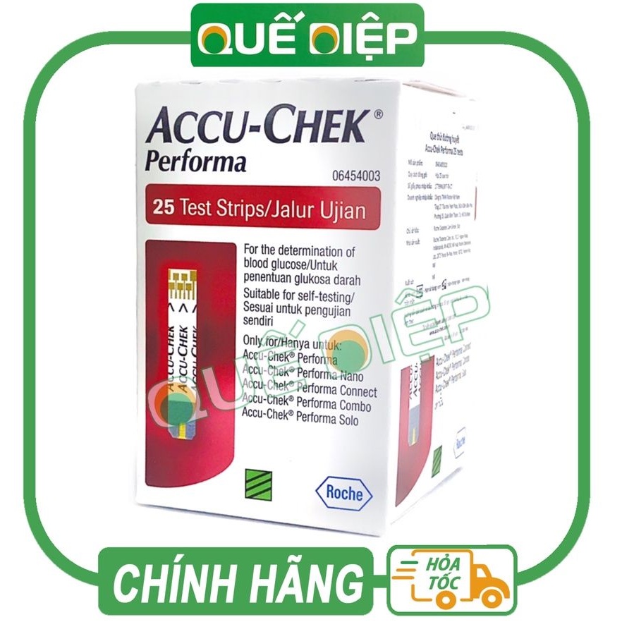 ACCU-CHEK PERFORMA HỘP 25 QUE HOẶC HỘP 50 QUE - Que thử đường huyết ...