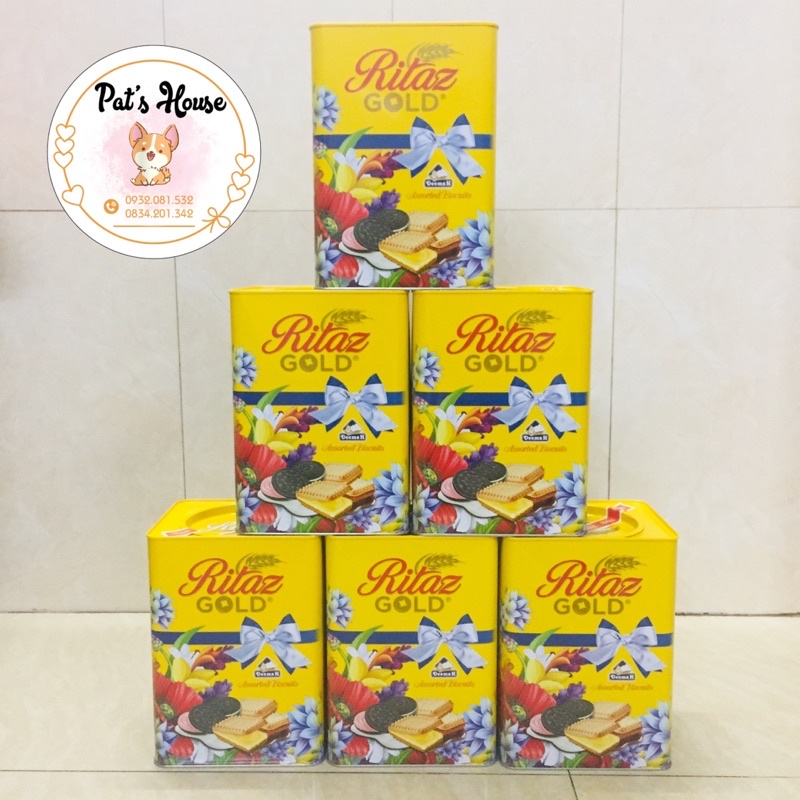 Bánh Ritaz Gold hộp thiếc 500G | Shopee Việt Nam