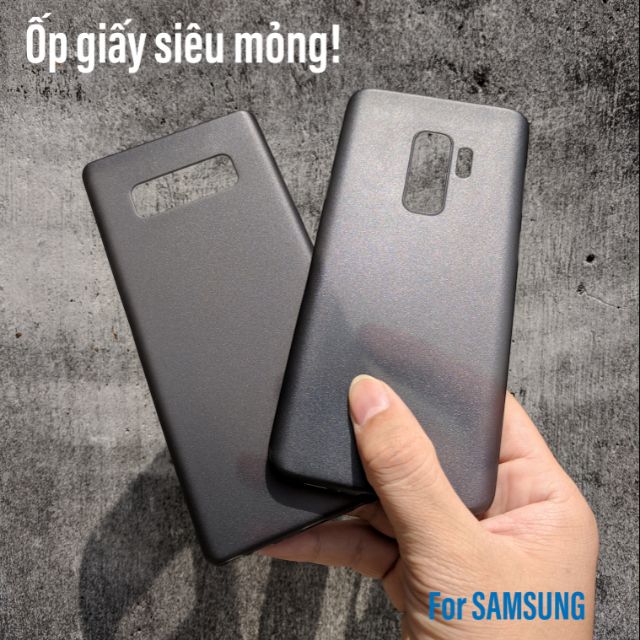 Ốp giấy siêu mỏng cho Samsung S8, S8+, S9, S9+, Note8, Note9 | Shopee Việt Nam