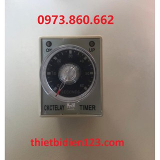 Rơ le thời gian timer CKC 10s,60s,30 phút,60 phút. Relay CKC AH3-3 220V | Shopee Việt Nam