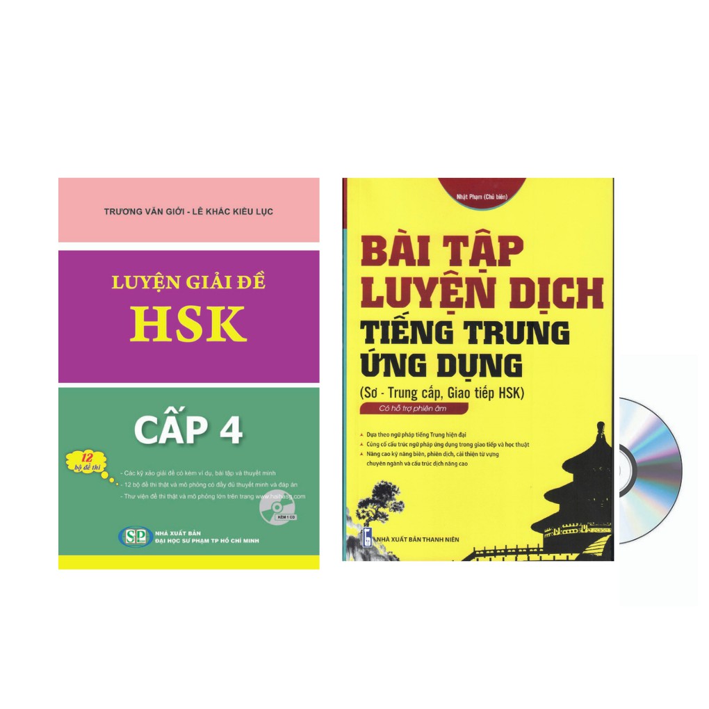 Sách-Combo: Bài tập luyện dịch tiếng Trung ứng dụng sơ trung cấp ...