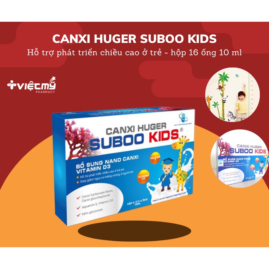 Canxi Huger Suboo Kids Hỗ Trợ Phát Triển Chiều Cao Ở Trẻ | Shopee Việt Nam