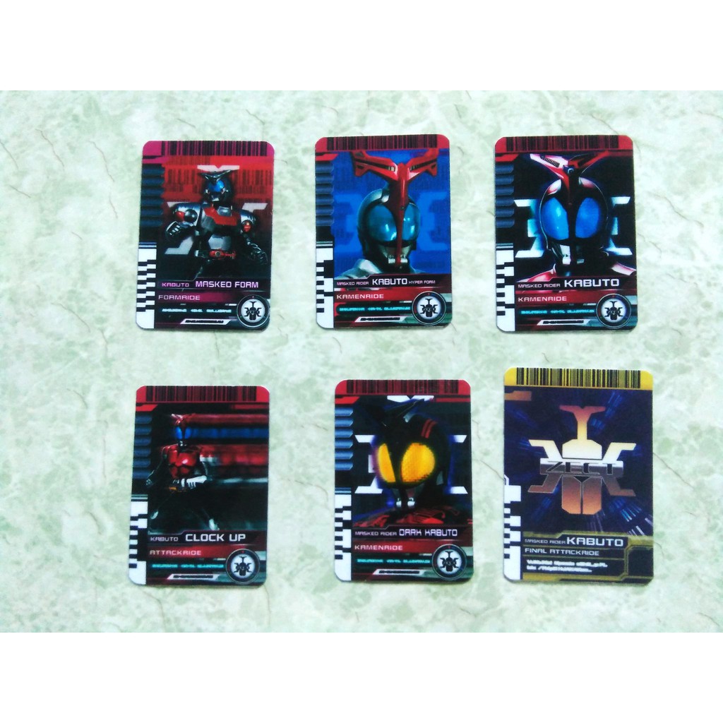 Full bộ thẻ Card Kamen Rider Kabuto gồm 6 lá | Shopee Việt Nam