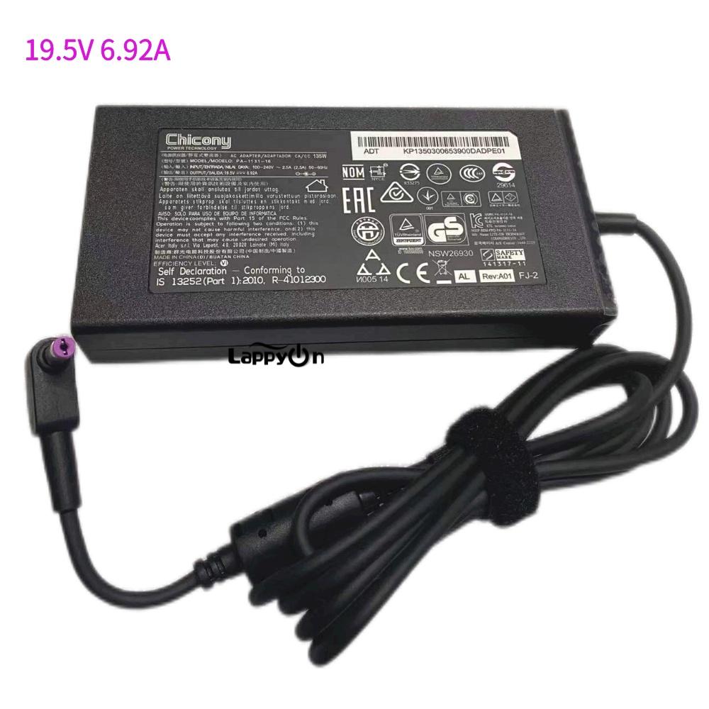Bộ Chuyển Đổi Chicony 135W 19.5V 6.92A AC Cho Laptop Acer Aspire A715-74G Nitro 5 | Shopee Việt Nam