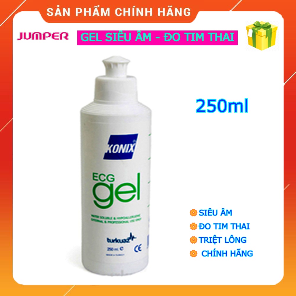 Gel siêu âm KONIX ECG Gel Chai 250ML VT0653 - Gel đo tim thai, gel lạnh ...