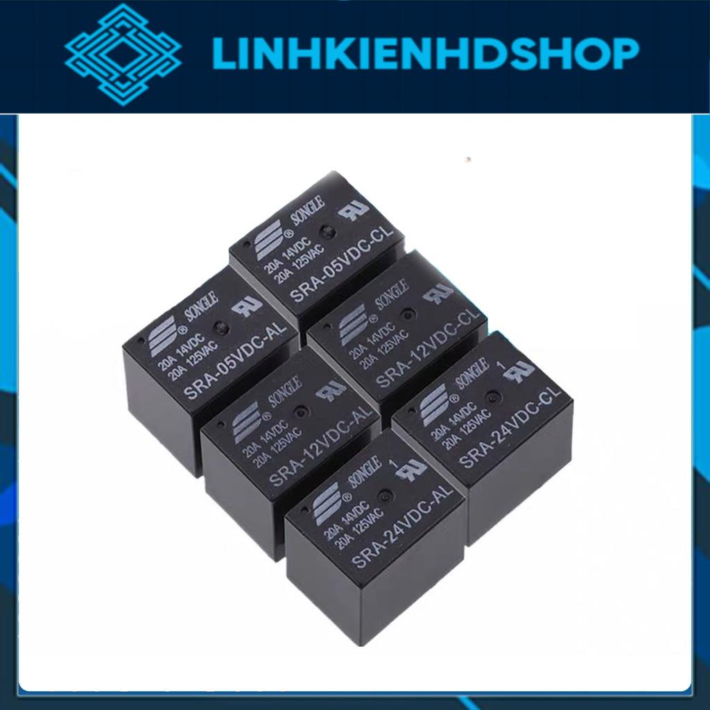 Relay Songle SRA 5V/ 12V/ 24V 20A 5 chân/ rờ le Songle SRA 20A/ relay ...
