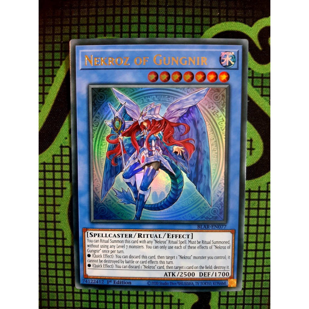 [ Đỗ Lạc Shop ] Thẻ Bài Mint90 Yugioh Monster Nekroz of Gungnir - BLAR-EN077 - Ultra | Shopee ...