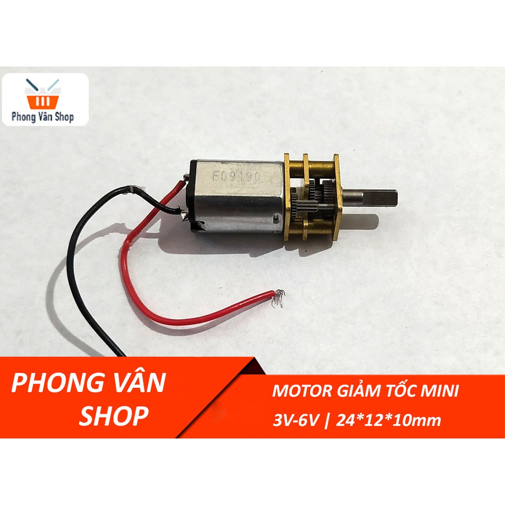 Motor giảm tốc mini 3v-6v - trục D | Shopee Việt Nam