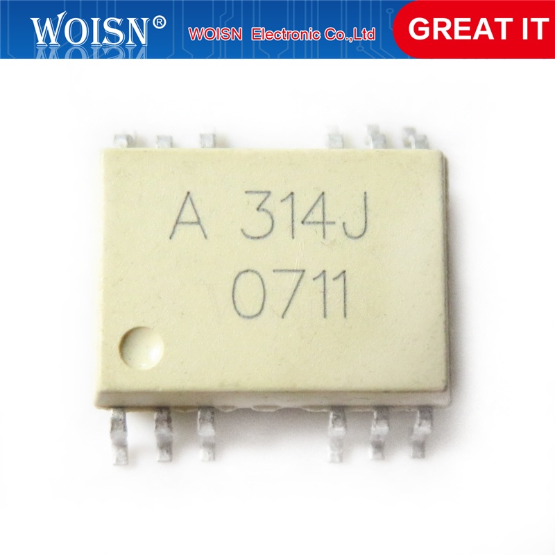 Set 10 linh kiện điện tử HCPL314J HCPL314 HCPL-314J A314J OPTOISO ...