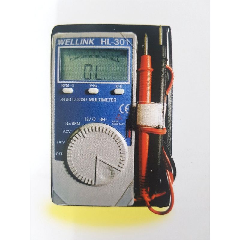 Đồng hồ vạn năng bỏ túi Wellink HL-301 đo điện áp, tần số | Shopee Việt Nam