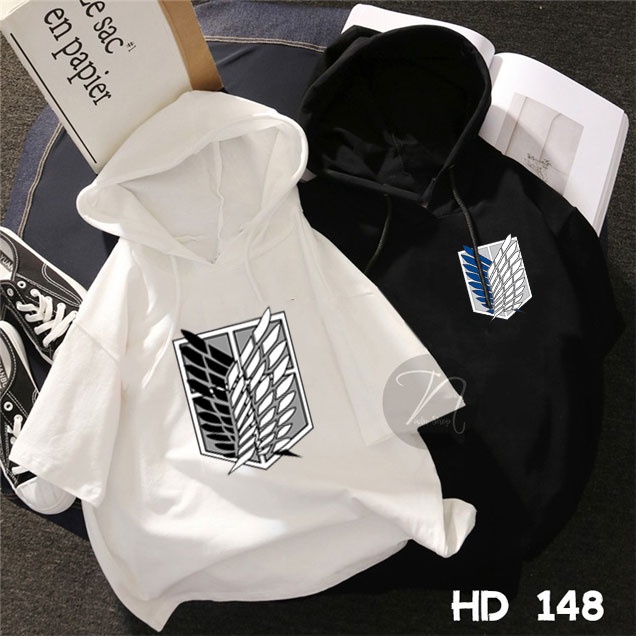 Áo Hoodie Tay ngắn Anime attack on titan , áo Manga đại chiến titan giá ...