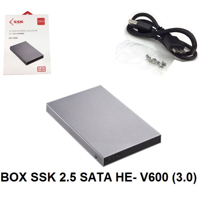 HDD BOX SSK 2.5 SATA HE V600 (3.0), HỘP ĐỰNG Ổ CỨNG LAPTOP SATA SSK V600 ( USB 3.0) | Shopee ...