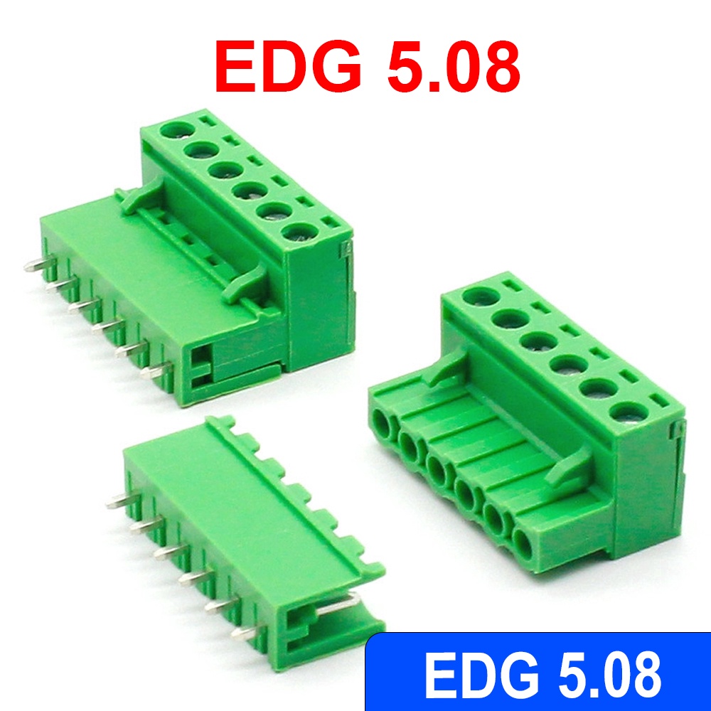 Cọc nguồn cầu đấu xanh 2EDG 5.08 Pluggable Terminal Block 5.08mm 2P 3P 4P 5P 6P 7P 8P Header cắm ...