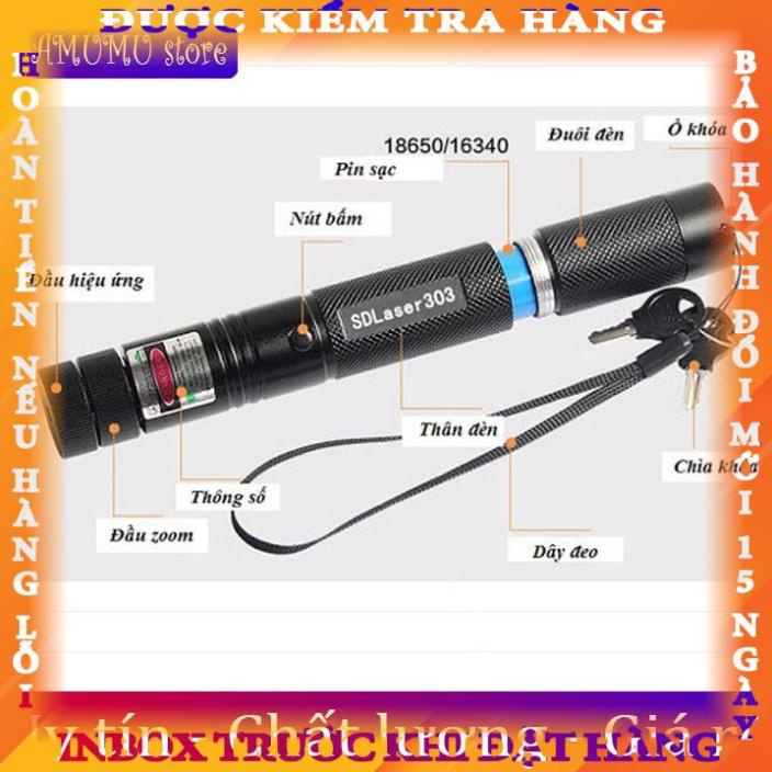 Đèn laze - đèn pin laser 303 chiếu xa hàng kilomet nghitruong | Shopee ...