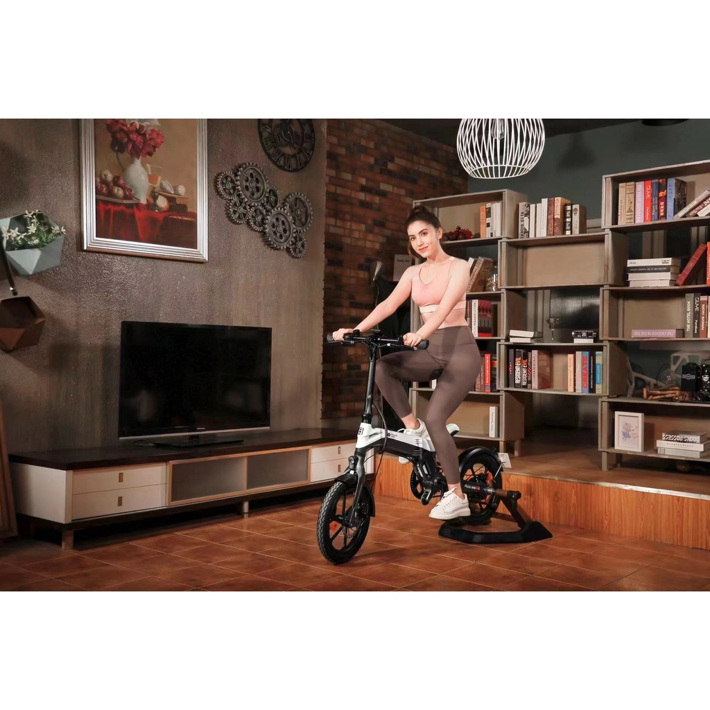 Xe đạp trợ lực điện gấp ngọn đa năng có khung tập thể thao tại nhà Huawei 5TH WHEEL D1 kết nối ...