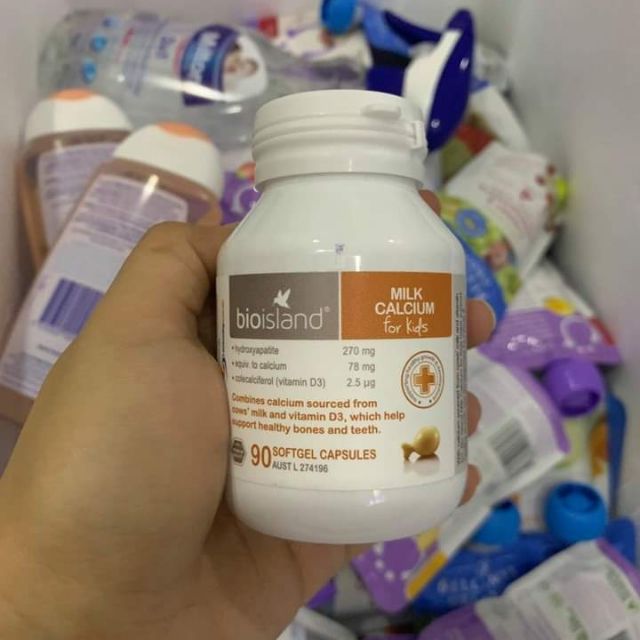 Bioisland Canxi milk 90 viên cho bé | Shopee Việt Nam