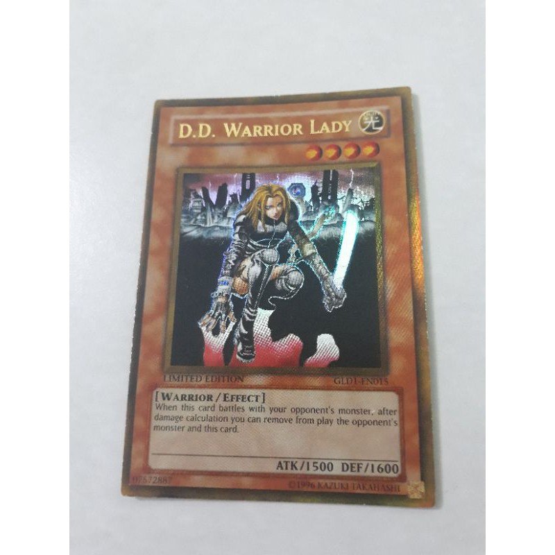 [Thẻ Yugioh] D.D. Warrior Lady - Gold rare (GLD1-EN015) | Shopee Việt Nam
