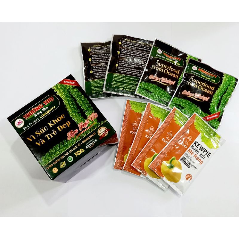 Rong nho trường thọ chính hãng (4 gói 80g nở ra 400g) | Shopee Việt Nam