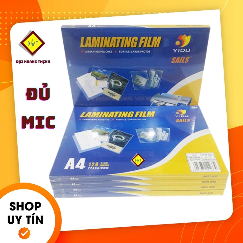 Màng ép nhựa Plastic A4 55mic 80mic 100mic 125mic màng film nhựa 100 cặp/hộp | Shopee Việt Nam