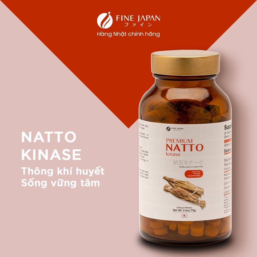[NPP Chính hãng] Viên uống Natto Kinase Nhật Bản FINE JAPAN (Hoạt huyết ...