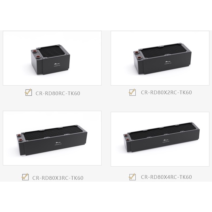 Két làm mát Radiator tản nhiệt nước custom dùng fan 80mm Bykski CR-RD80RC-TK60 | Shopee Việt Nam
