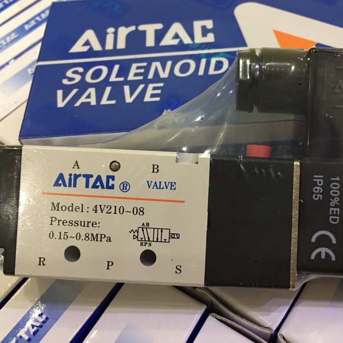 Van Điện Từ Khí Nén AIRTAC 4V210-08 (Van Khí Nén 5/2, Ren 13mm) (Hàng tốt có bảo hành) | Shopee ...