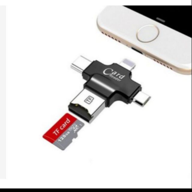 Đầu Đọc Thẻ Đa Năng 4 In 1 ( OTG , USB , TYPE - C , IOS) | Shopee Việt Nam