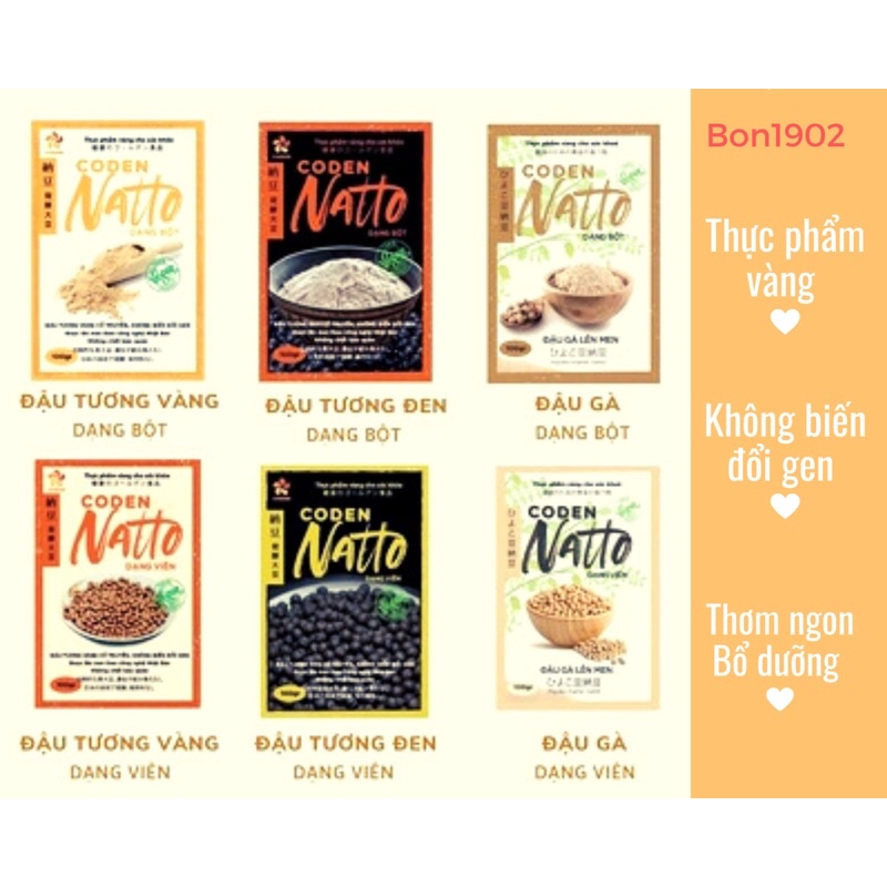NATTO CODEN - Bổ sung canxi ,đạm, khoáng chất, lợi khuẩn, giảm nguy cơ ...