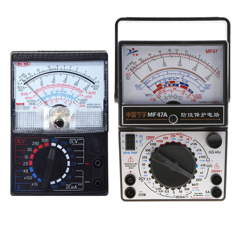 Mechanical Pointer Type Multimeter Measurement AC for DC Ohmmeter MF47 ...