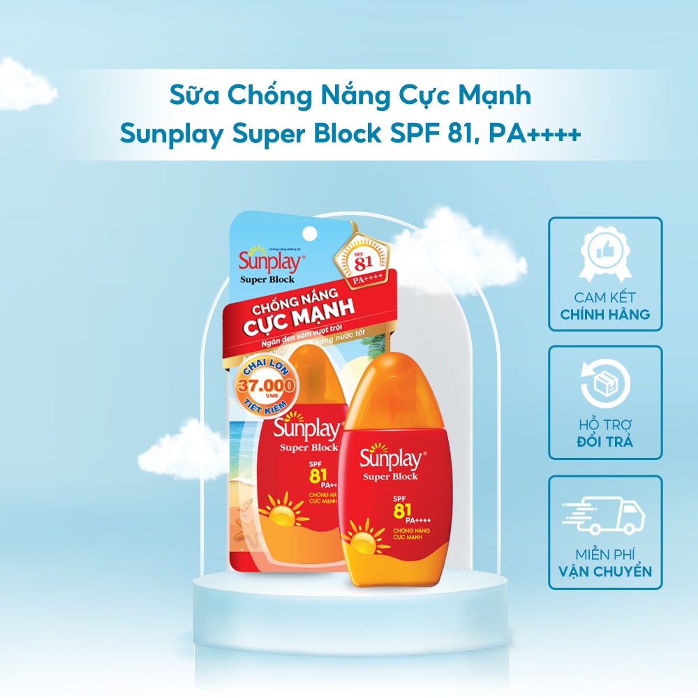 Sữa Chống Nắng Cực Mạnh Sunplay Super Block SPF 81, PA++++ Dành Cho Mọi ...