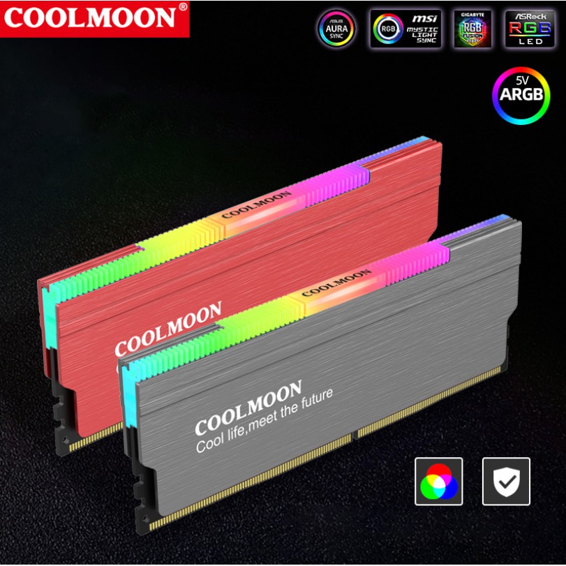 Tản Nhiệt Ram Led RGB Coolmoon RA-1 / Hỗ Trợ Đồng Bộ Hub Coolmoon và ...