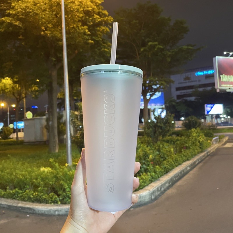 LY STARBUCKS XANH NHẸ NHÀNG TRANSLUCENT MINT COLD CUP 20oz | Shopee ...
