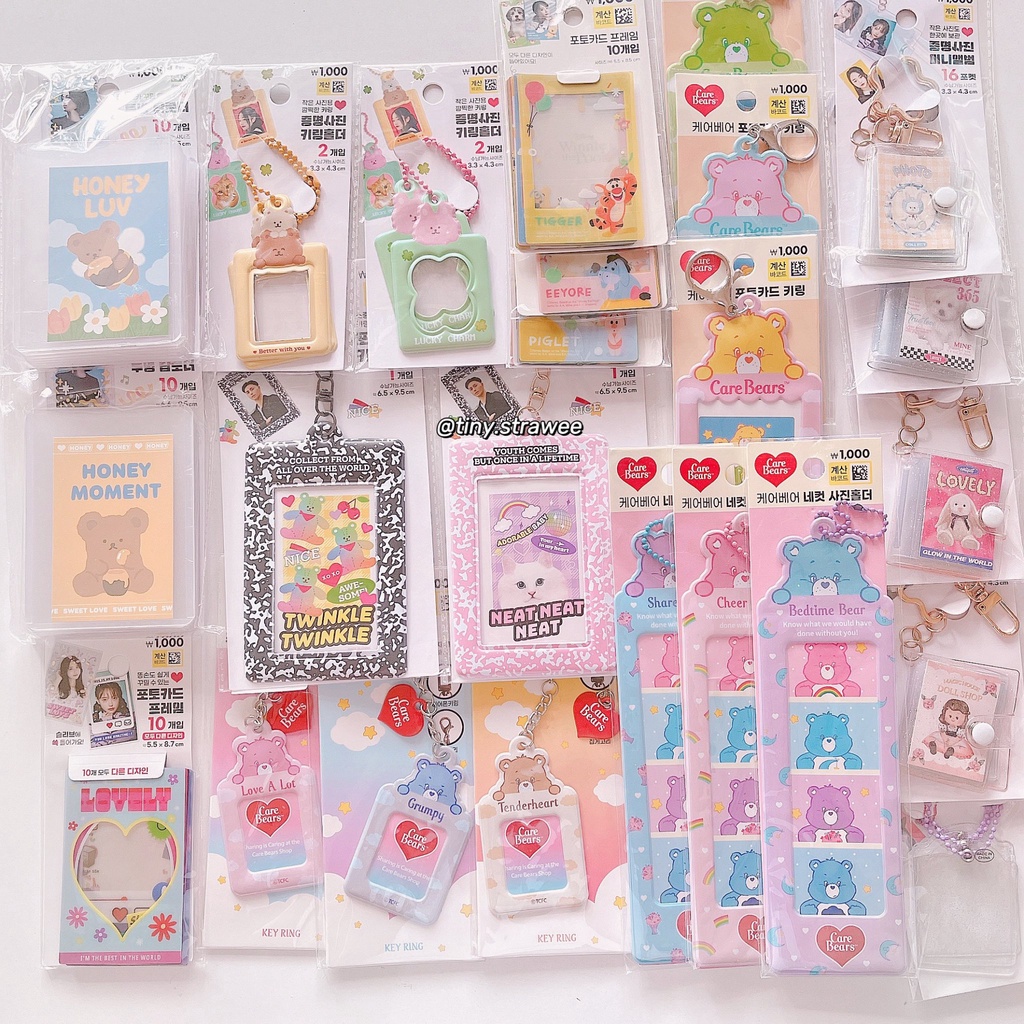 ID binder/ card holder/ frame/ toploader Daiso Hàn | Tiny Strawee ...