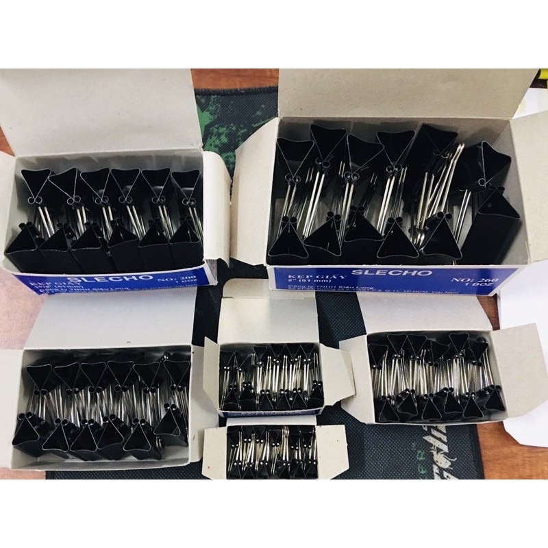 [Kee-art]Kẹp bướm đen 15mm 19mm 25mm 32mm 41mm 51mm kẹp giấy Binder ...