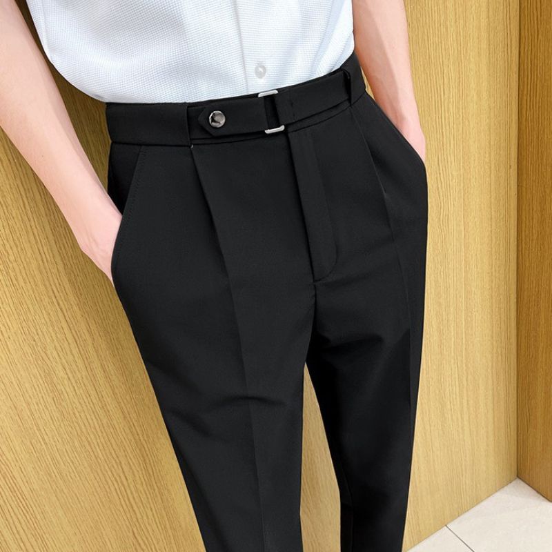 Quần âu nam cạp cao - Q91 công sở cao cấp dáng ôm Hàn quốc , quần tây ...