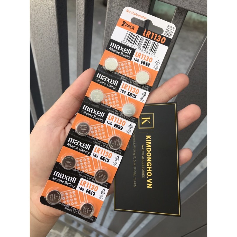 Pin LR1130 AG10 G10 L1131 L1130F L1130 1.5V Maxell thay cho máy tính ...