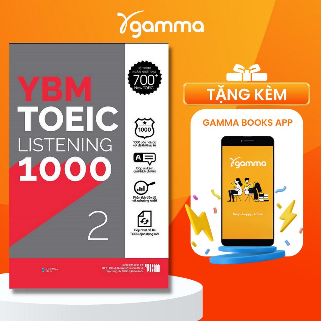 Sách YBM TOEIC LISTENING 1000 Vol.2: Chinh Phục Lộ Trình Toeic 500+ Đến 700+ (Có Đáp Án & Giải ...